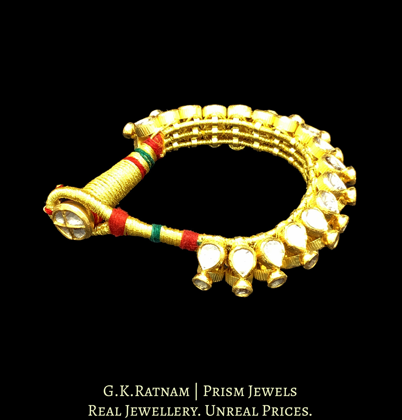 18k Gold and Diamond Polki Bracelet (Paunchi / Ponchi) – G. K. Ratnam
