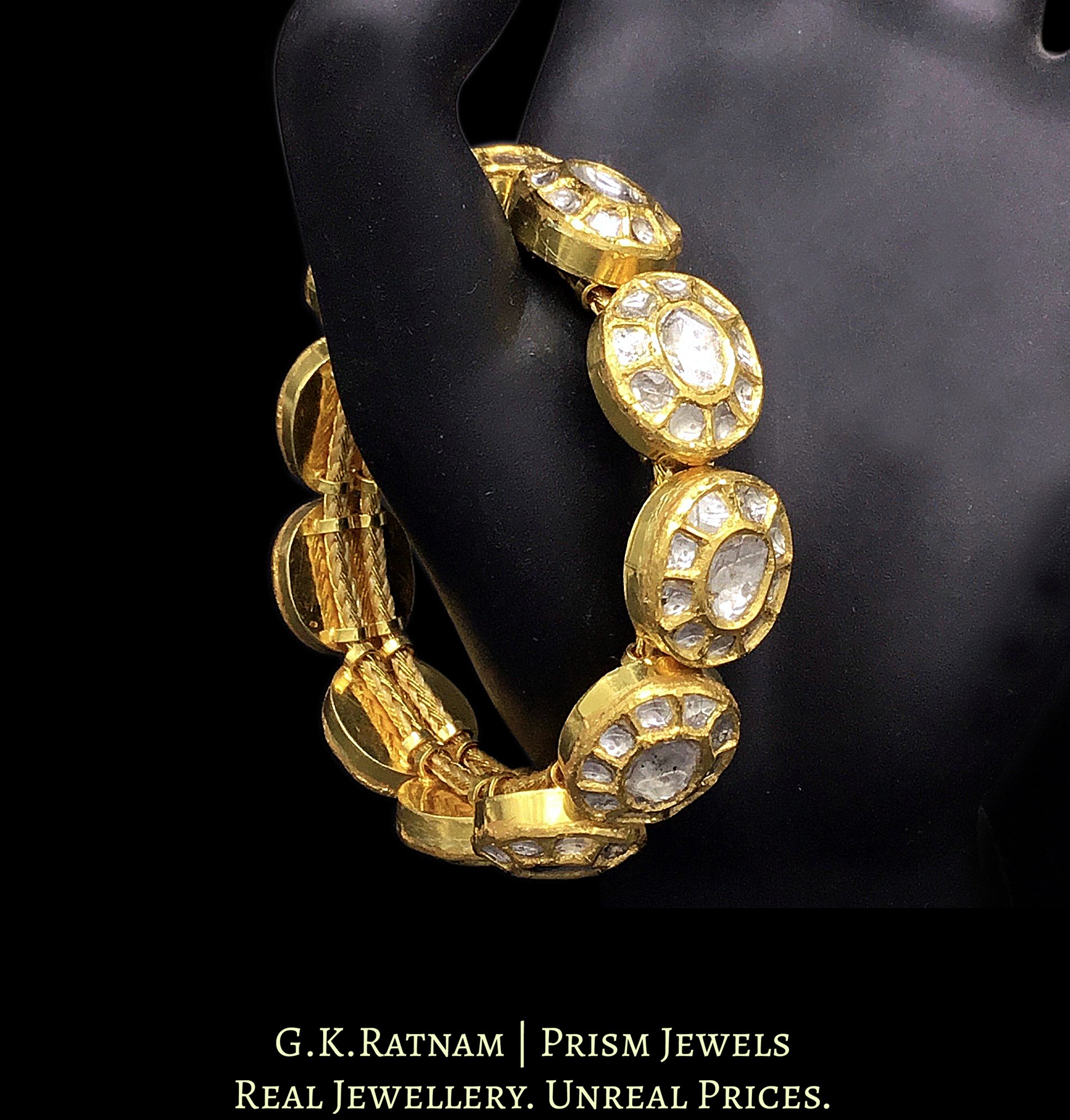 18k Gold and Diamond Polki Bracelet (Paunchi / Ponchi) – G. K. Ratnam